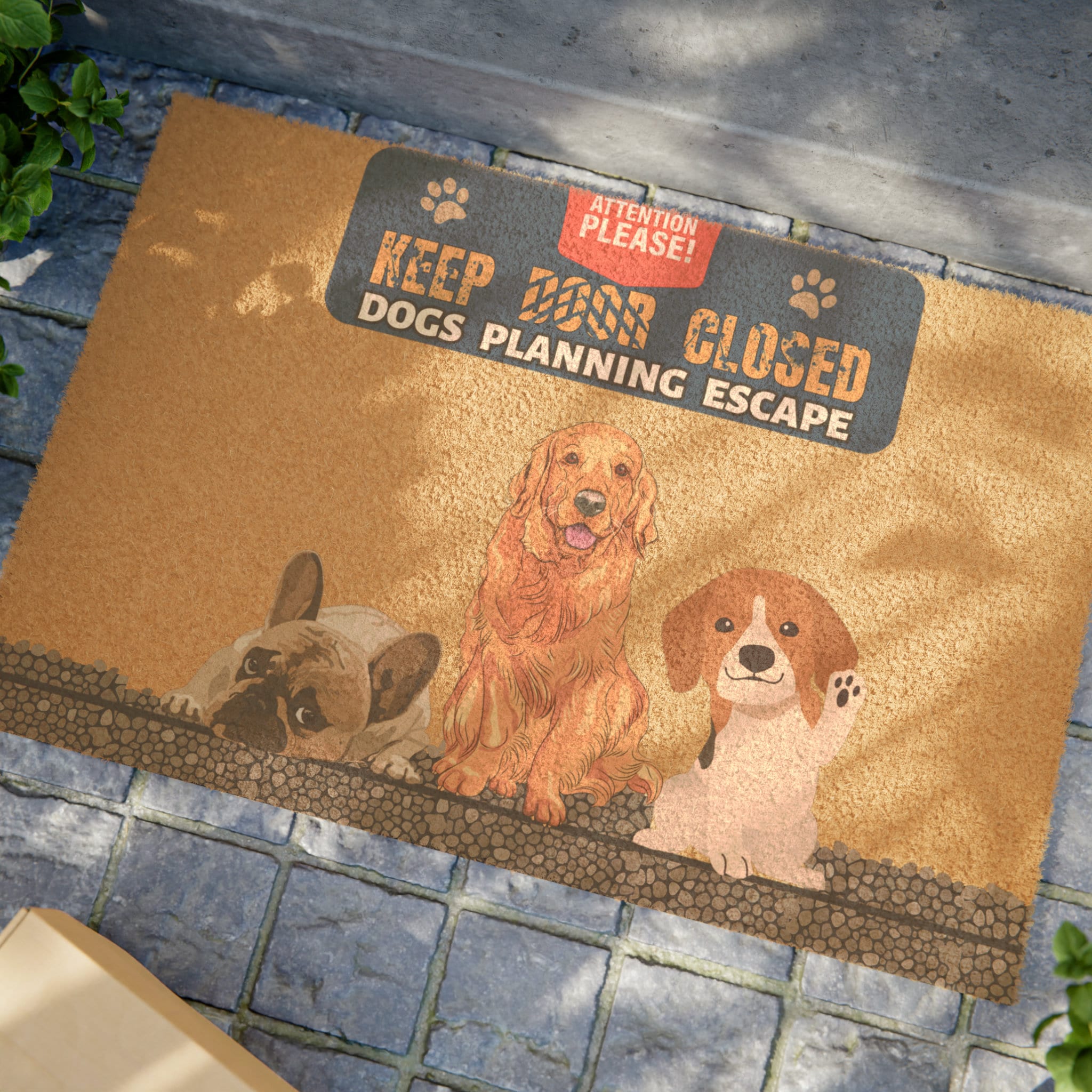 Keep Door Closed Dogs Planning Escape Dog Lover Design Perfect Gift for ...