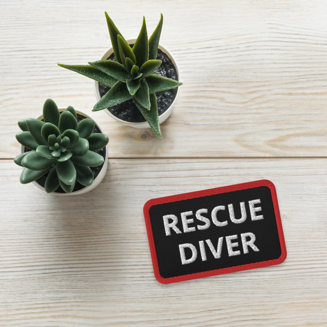 Rescue Diver Embroidered Patches for Scuba Diving - Etsy