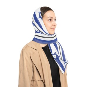Israeli Flag Jewish Judaism Judaica Israel Israeli Art Poly Scarf by ...