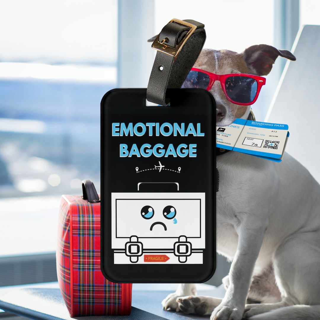 Emotional Baggage | Premium Acrylic and Leather Luggage Tag | by Far ...