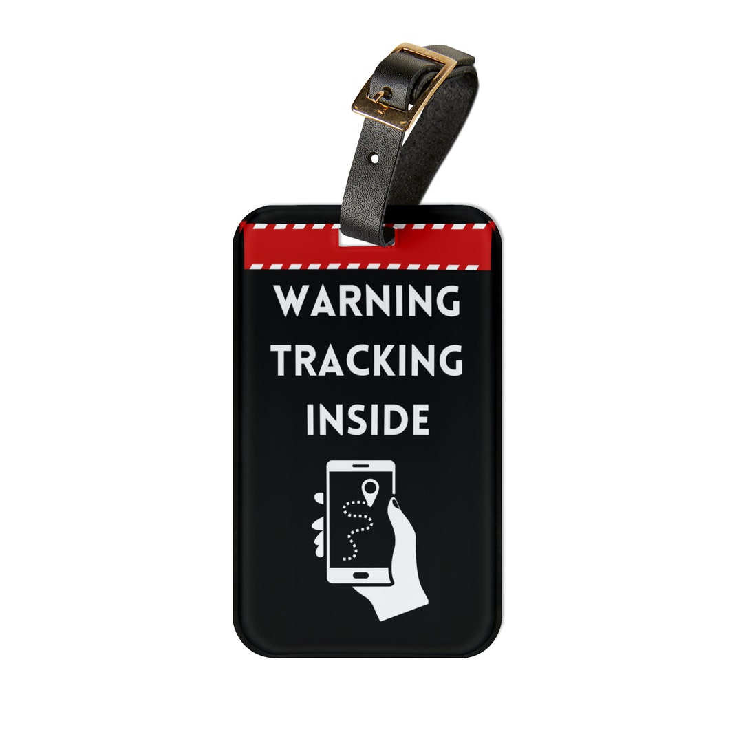 Warning Tracking Inside Safety Sign Premium Acrylic and - Etsy