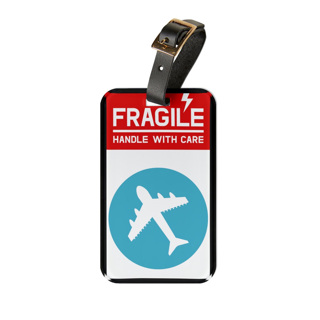 Fragile Handle With Care Aero Blue | Premium Acrylic and Leather ...