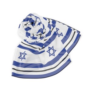 Israeli Flag Jewish Judaism Judaica Israel Israeli Art Poly Scarf by ...