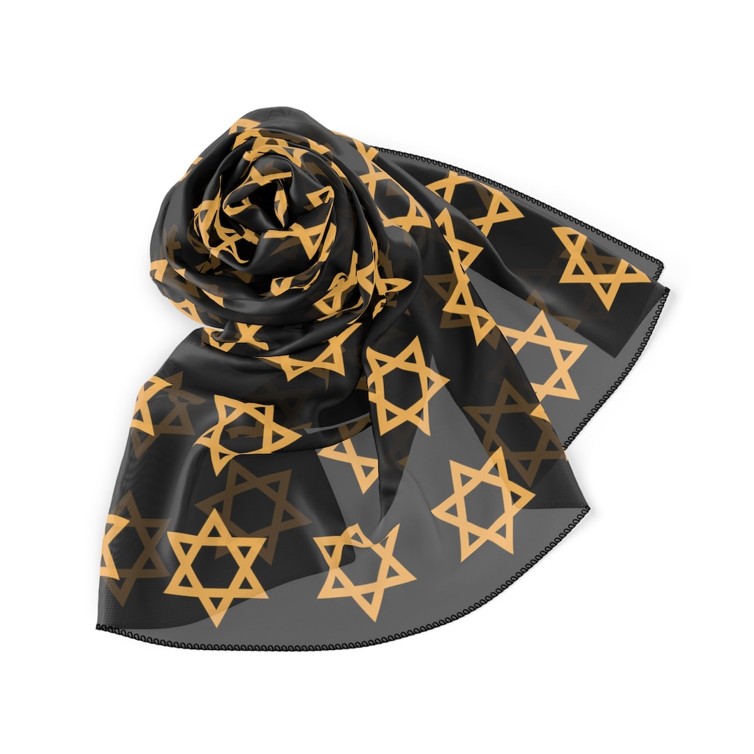 Star of David Poly Scarf Scarves Israel Israeli Jewish Judaism Zionist ...