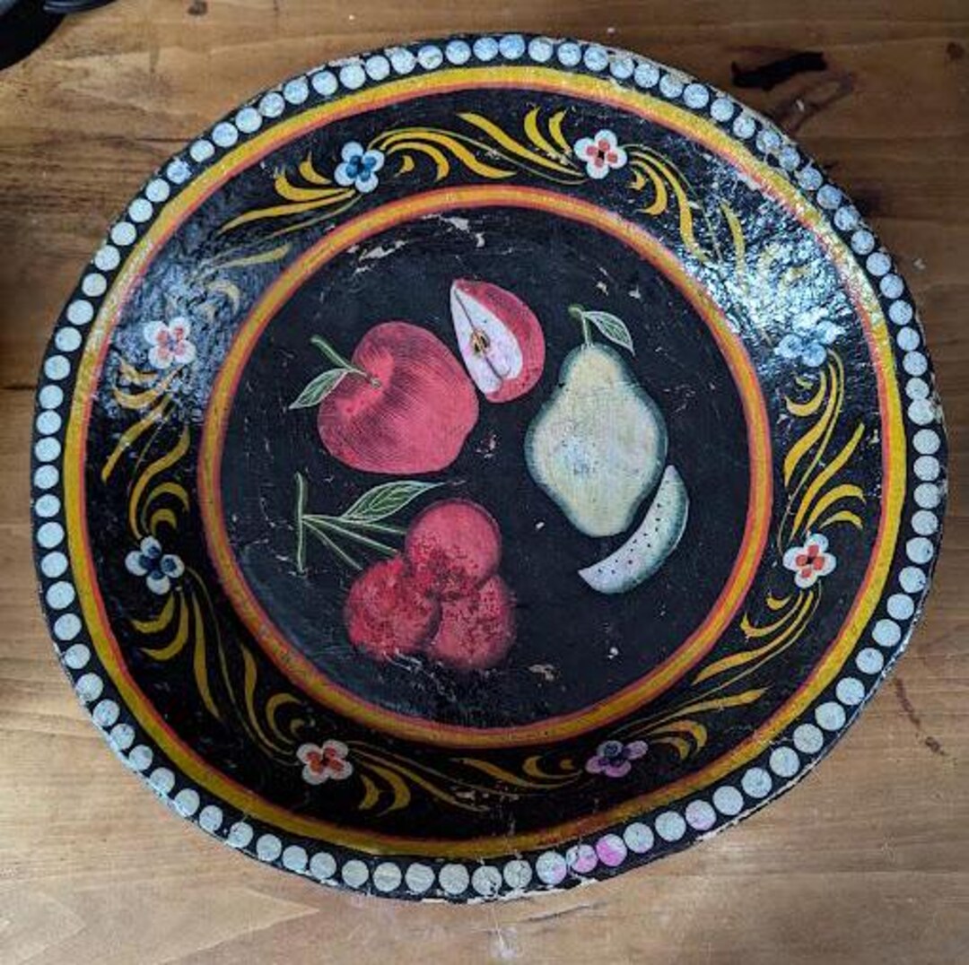 Paper-mache Folk Art. Russian Hand Painted Bowl - Etsy