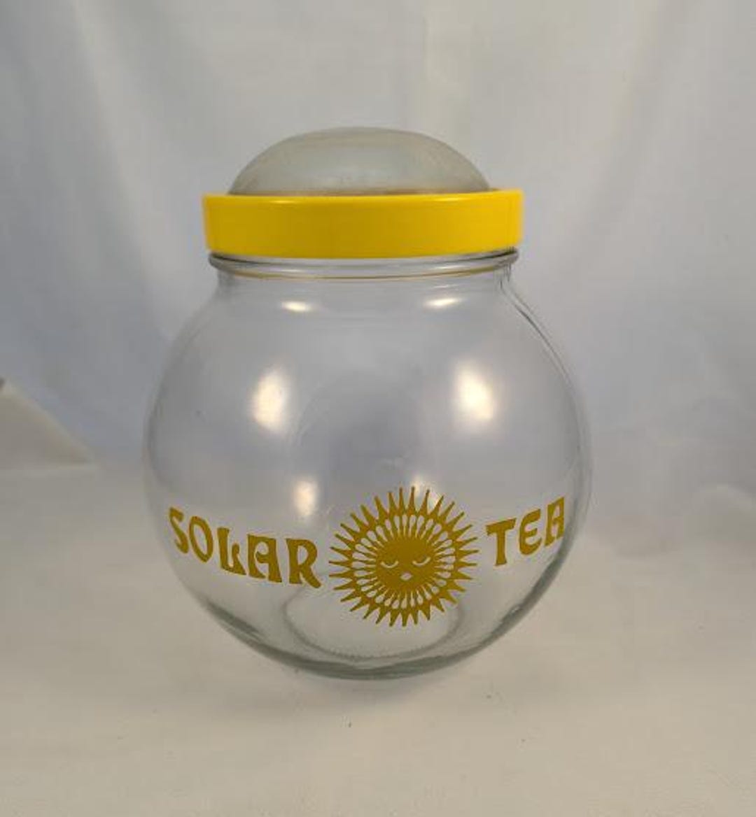 Vintage One Gallon Glass Solar Tea Jar. Made in Germany. Domed Lid That ...