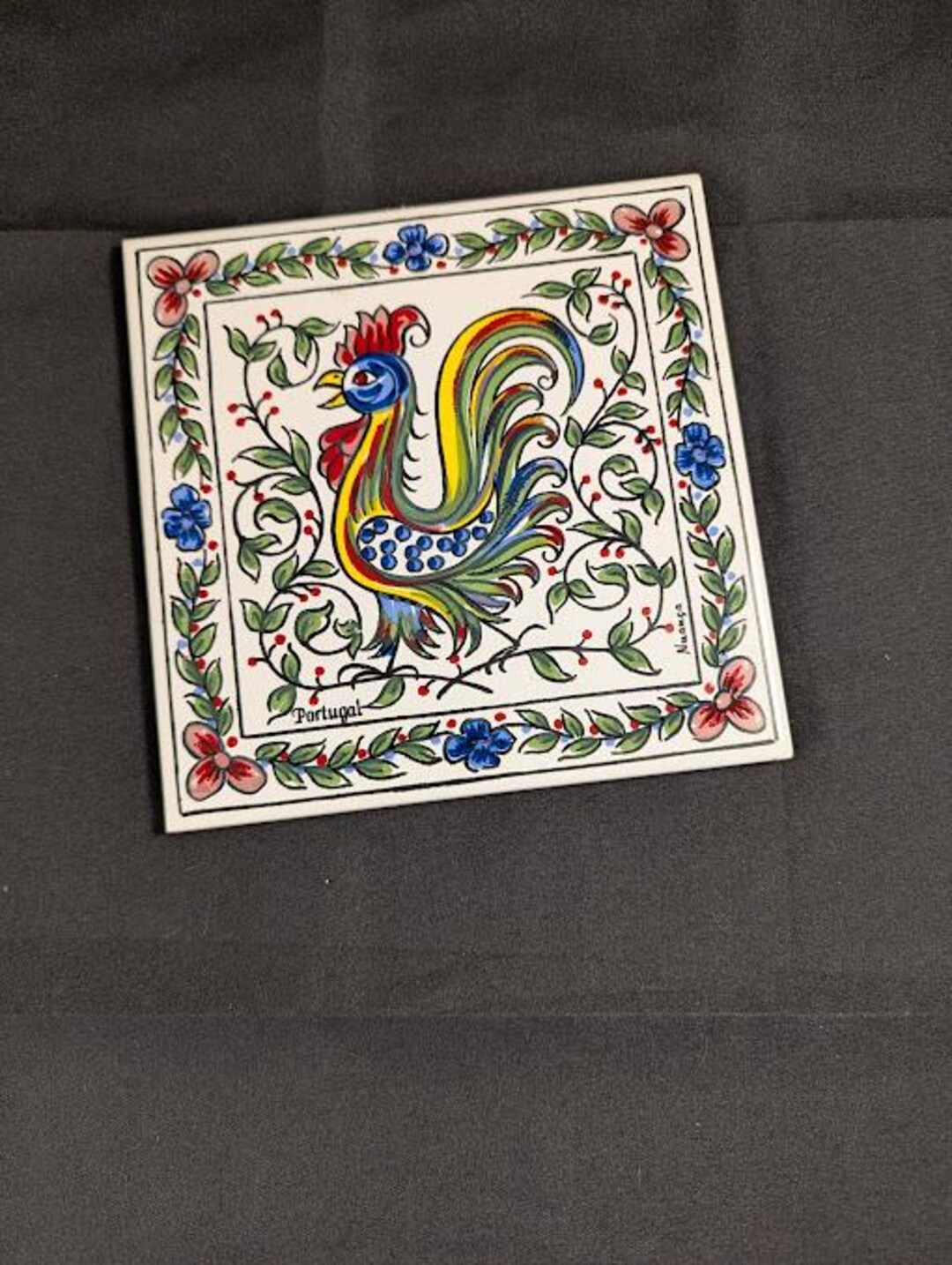 Hand Painted Portuese Ceramic Tile "azulejo" - Etsy