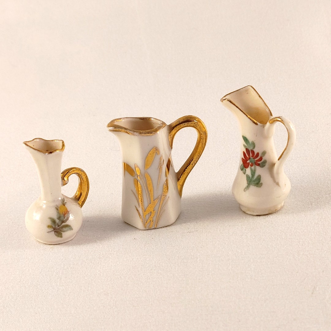 Miniature Porcelain Pitchers - Etsy