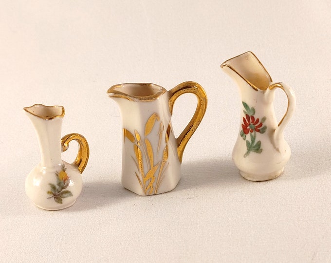 Miniature Porcelain Pitchers - Etsy
