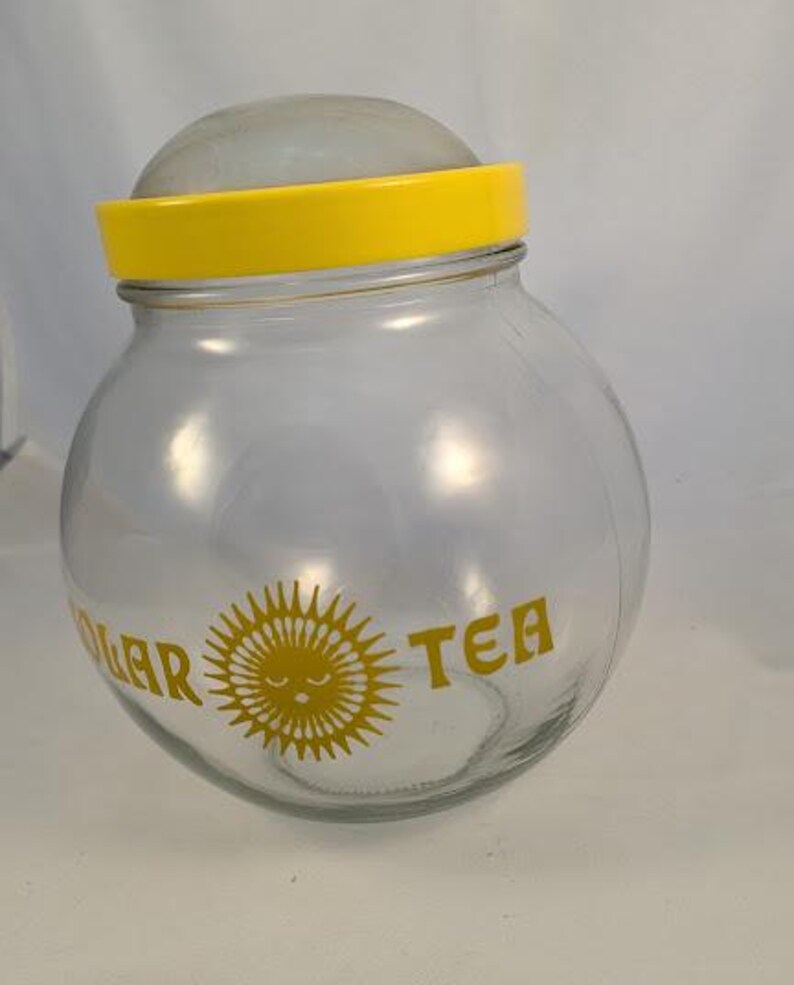 Vintage One Gallon Glass Solar Tea Jar. Made in Germany. Domed Lid That ...