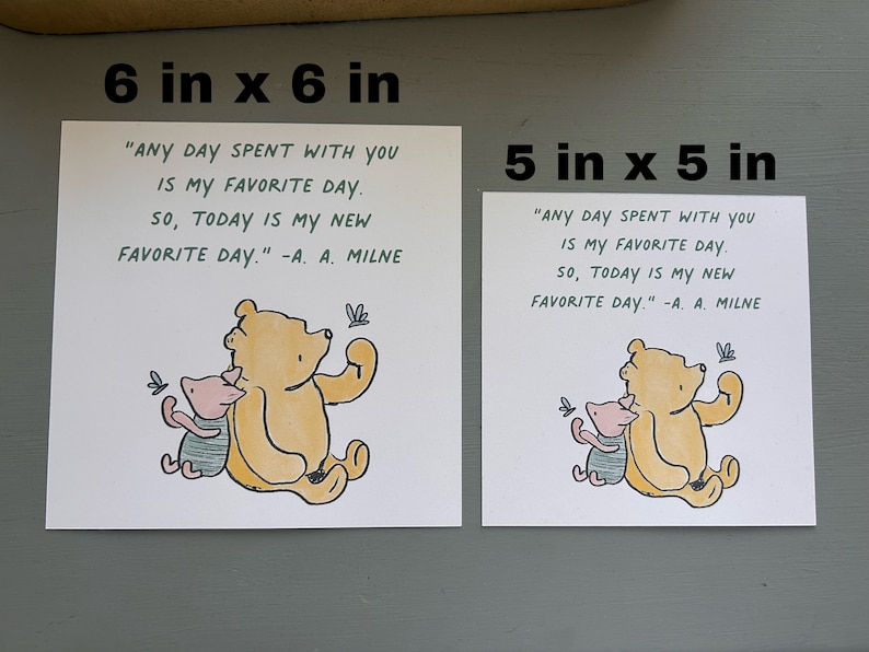 Winnie the Pooh & Piglet Print / any Day Spent With You is My Favorite ...