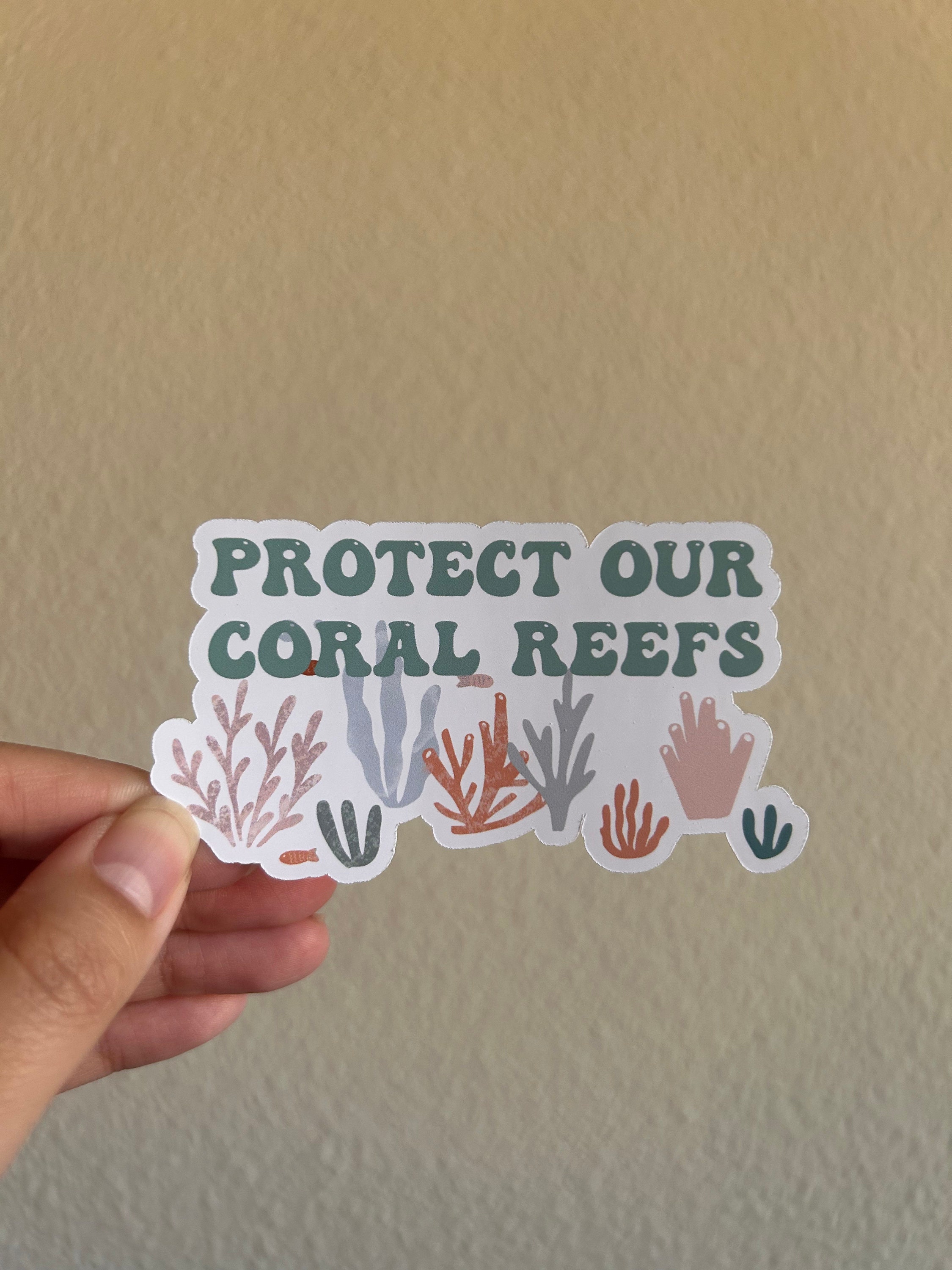 Protect Our Coral Reefs Die-cut Sticker matte Finish - Etsy