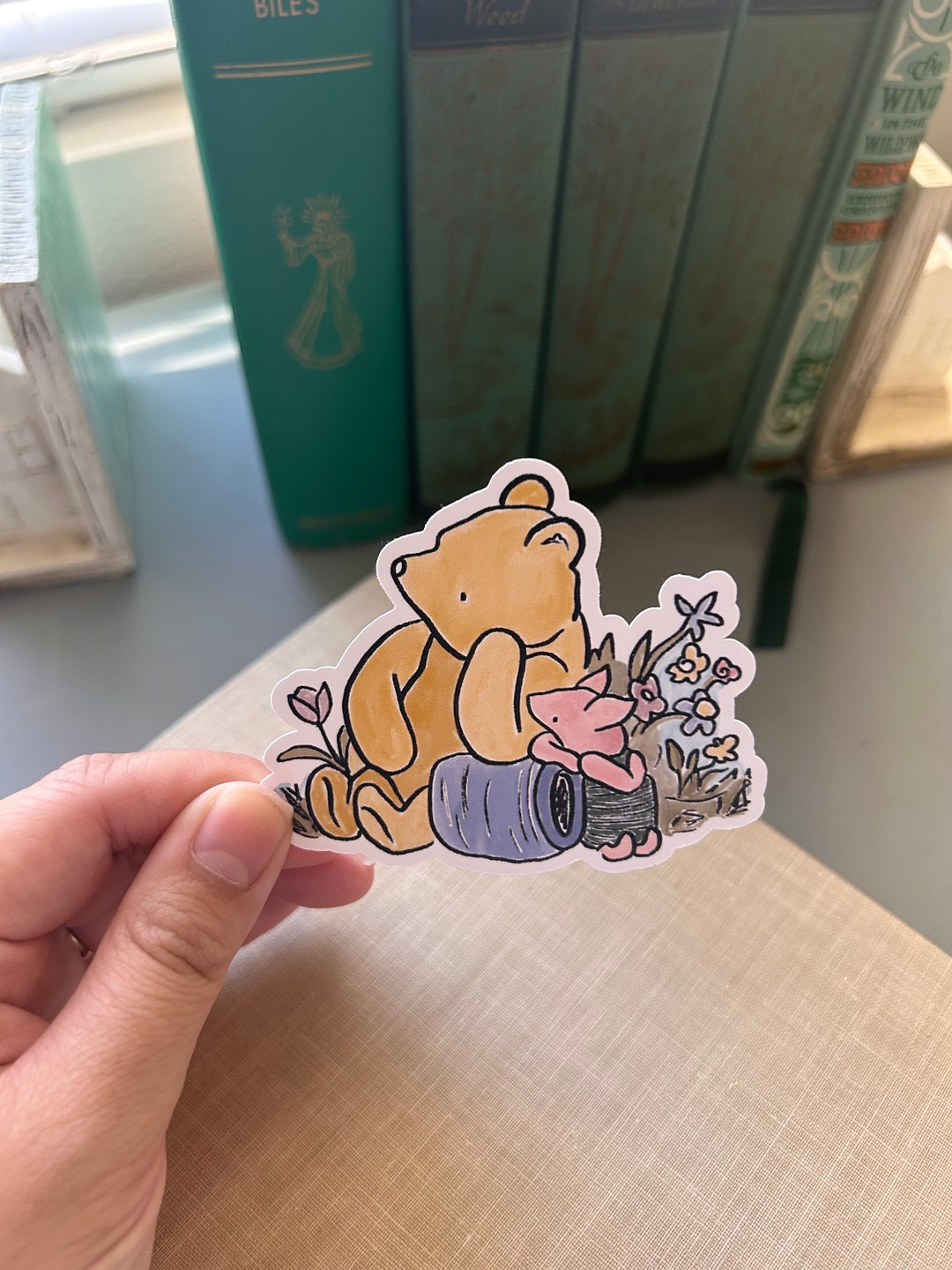Winnie the Pooh & Piglet Think, Think, Think Die-cut Sticker (matte ...