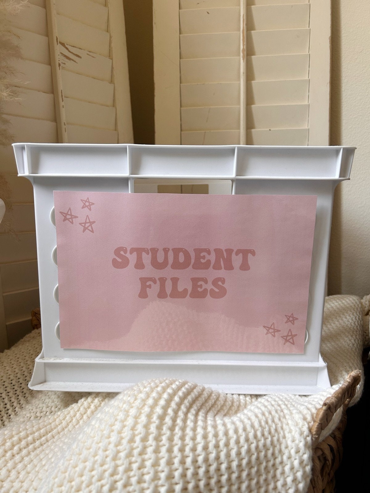 Classroom Storage Crate Labels Pink Star digital Download - Etsy