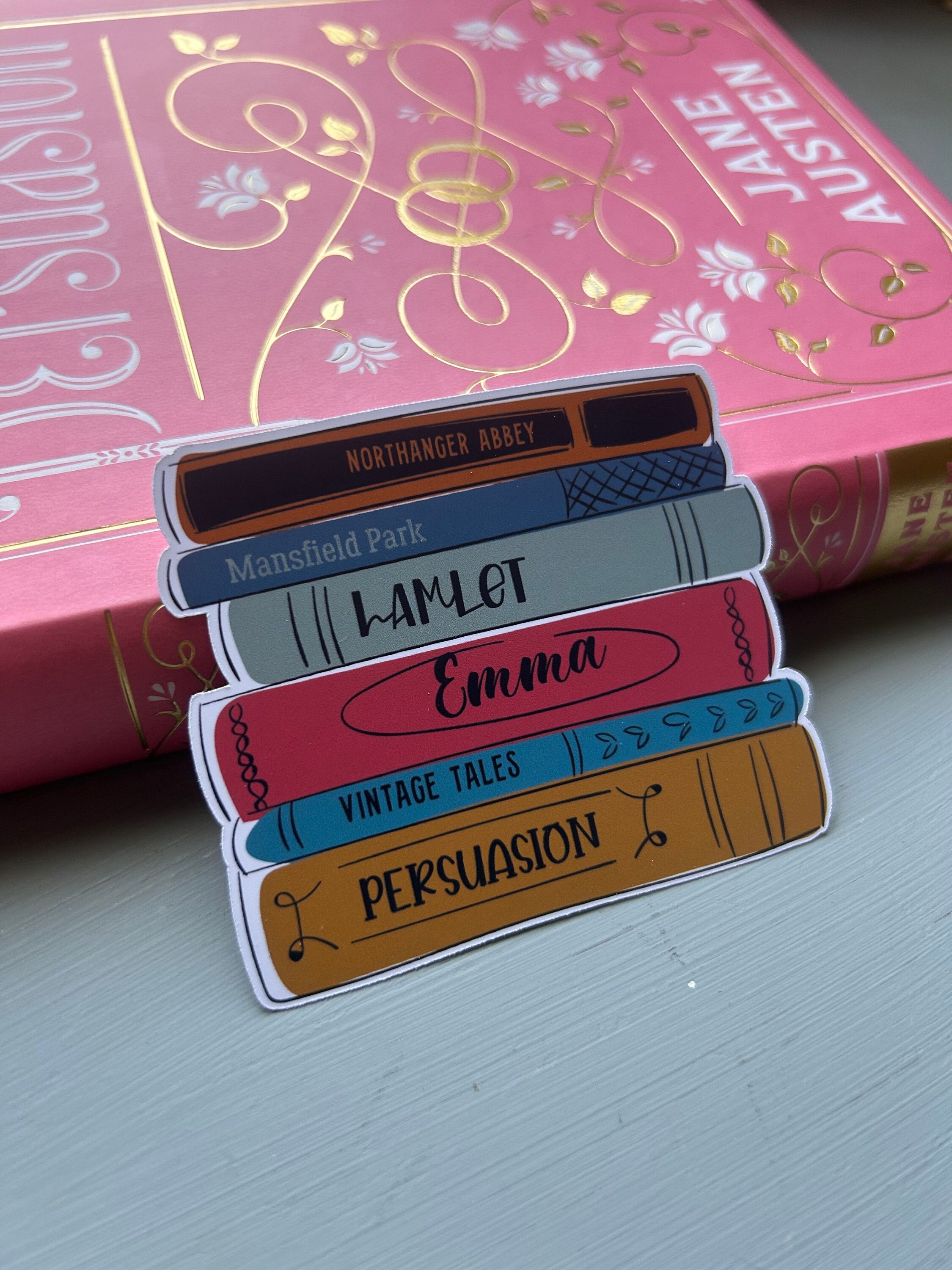 The Classics Book Stack Die-cut Sticker matte Finish - Etsy