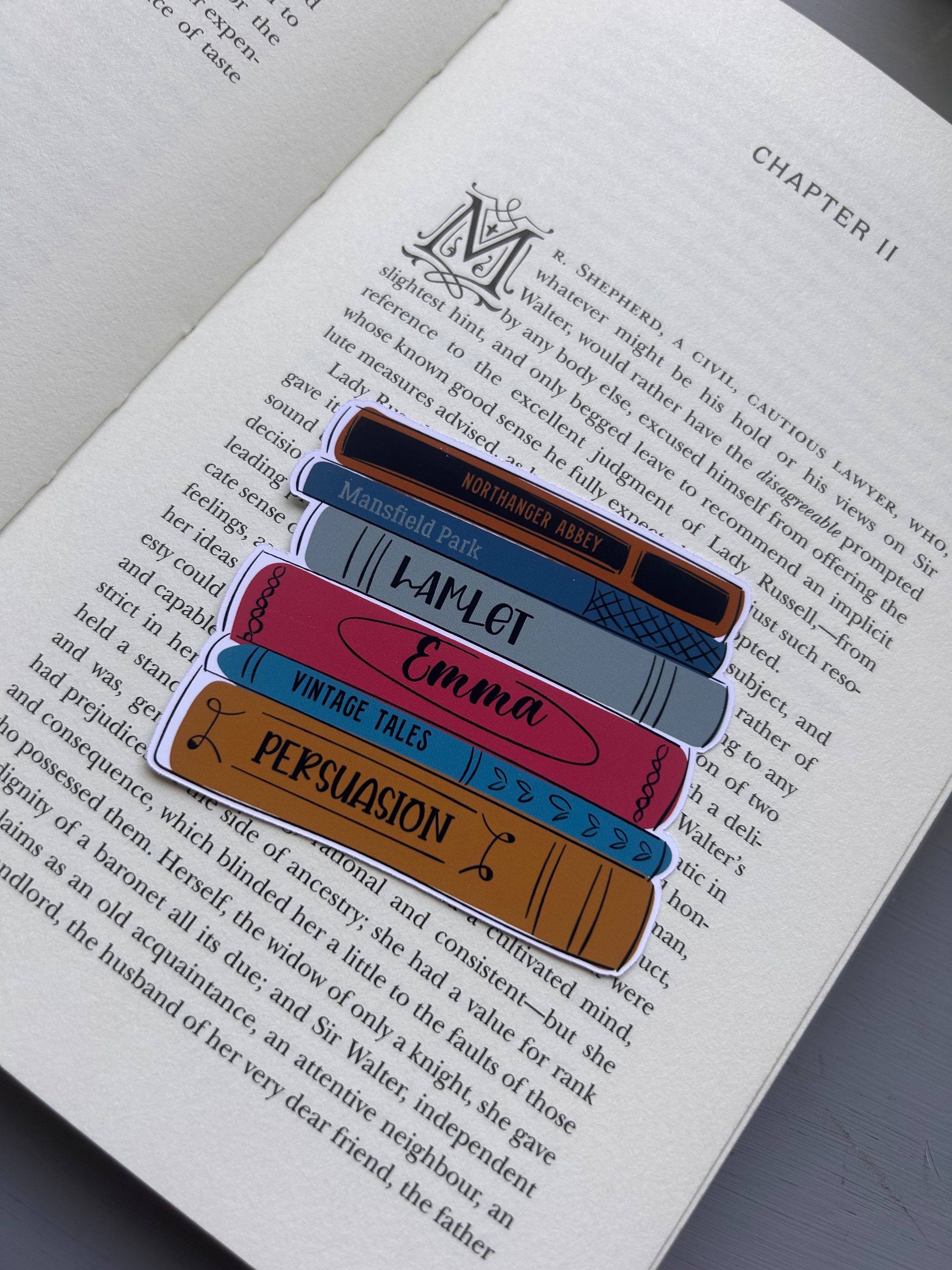 The Classics Book Stack Die-cut Sticker matte Finish - Etsy