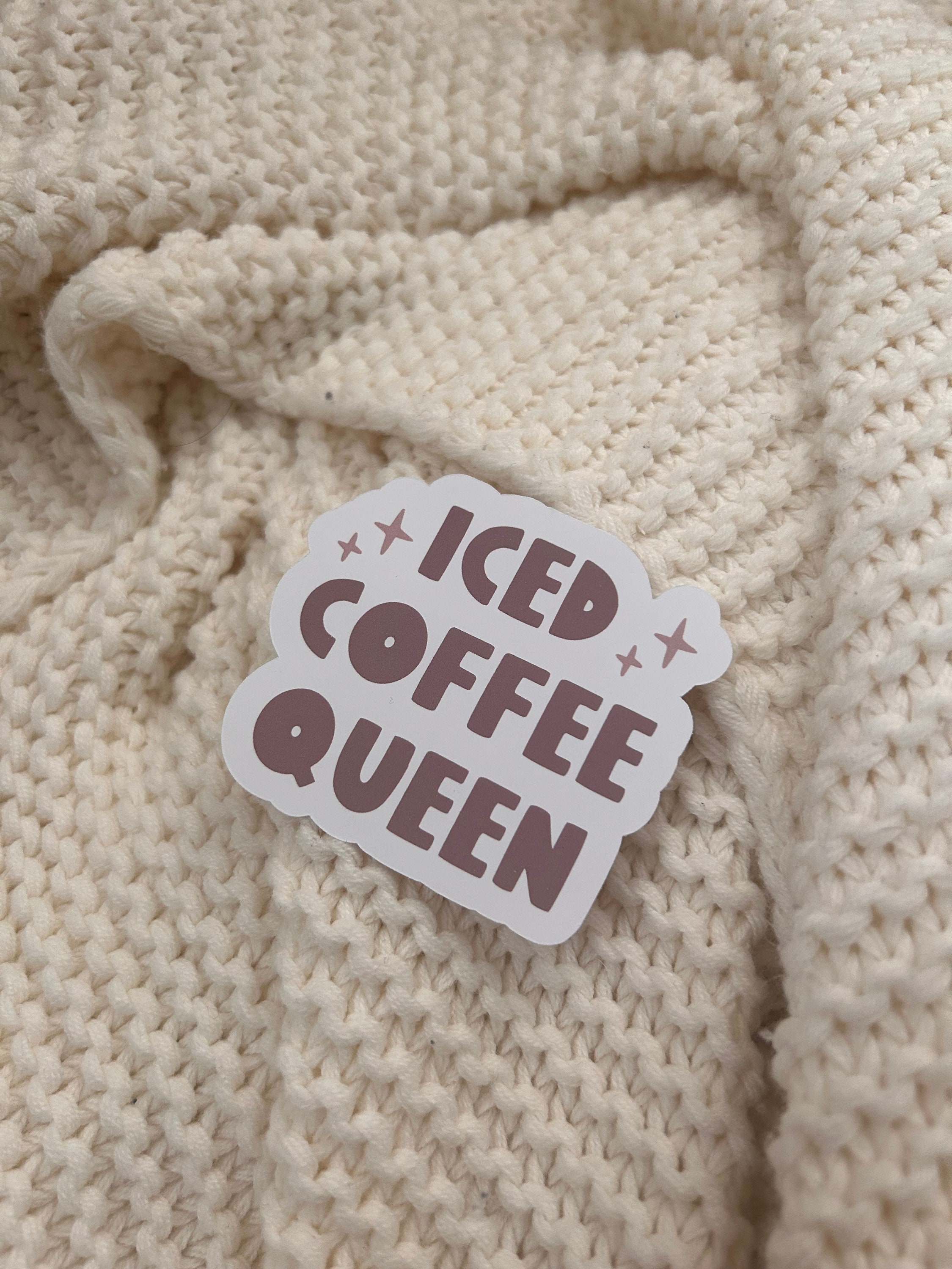 Iced Coffee Queen Die-cut Sticker matte Finish - Etsy
