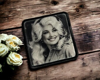 Parton Me Sweetheart, Country Music, Dolly Parton, Pink Cowgirl, Iron Sew on Embroidered Patch ...