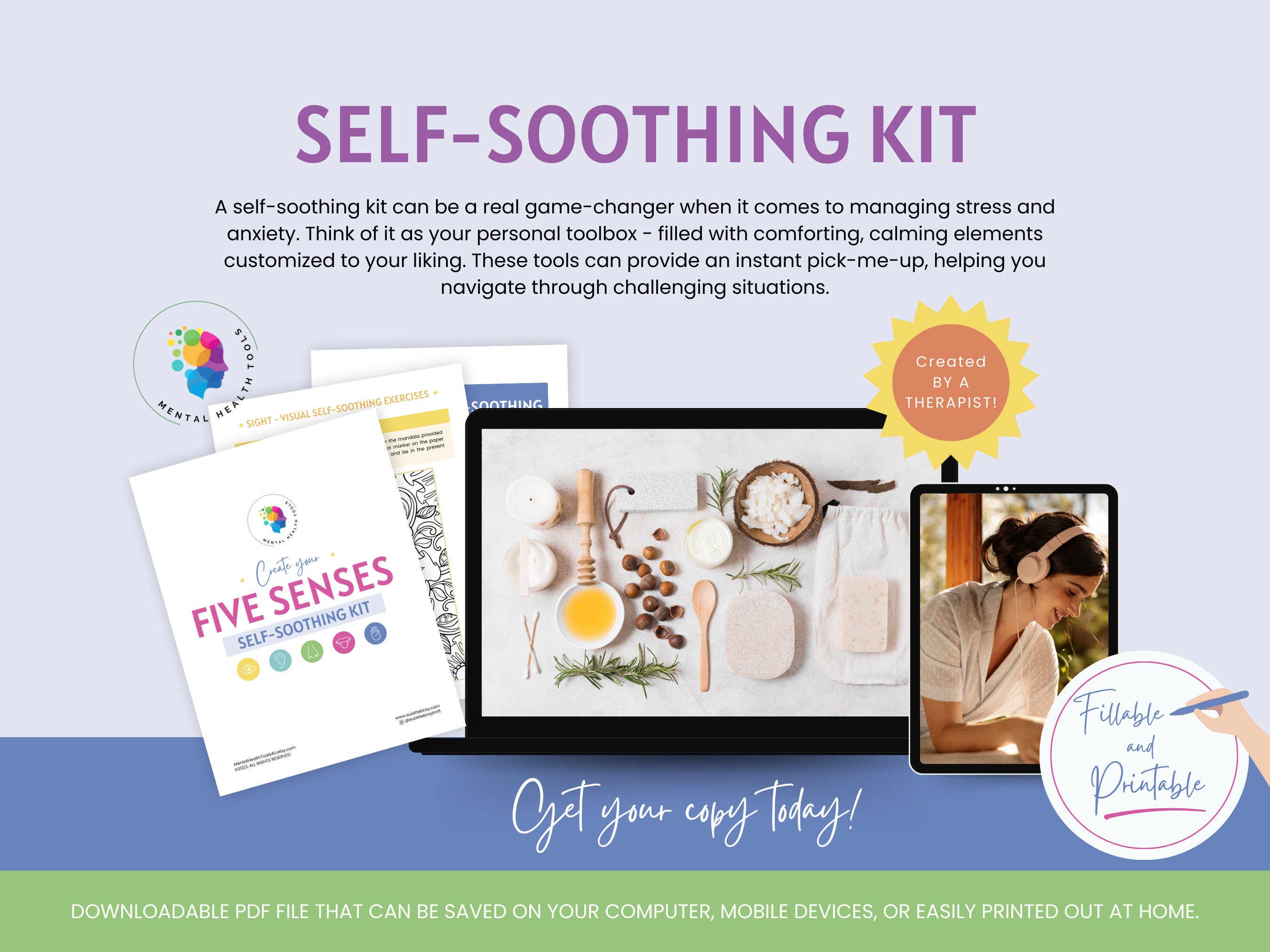 Five Senses Self-soothing Kit Relaxation Mindful Self-care Calming ...