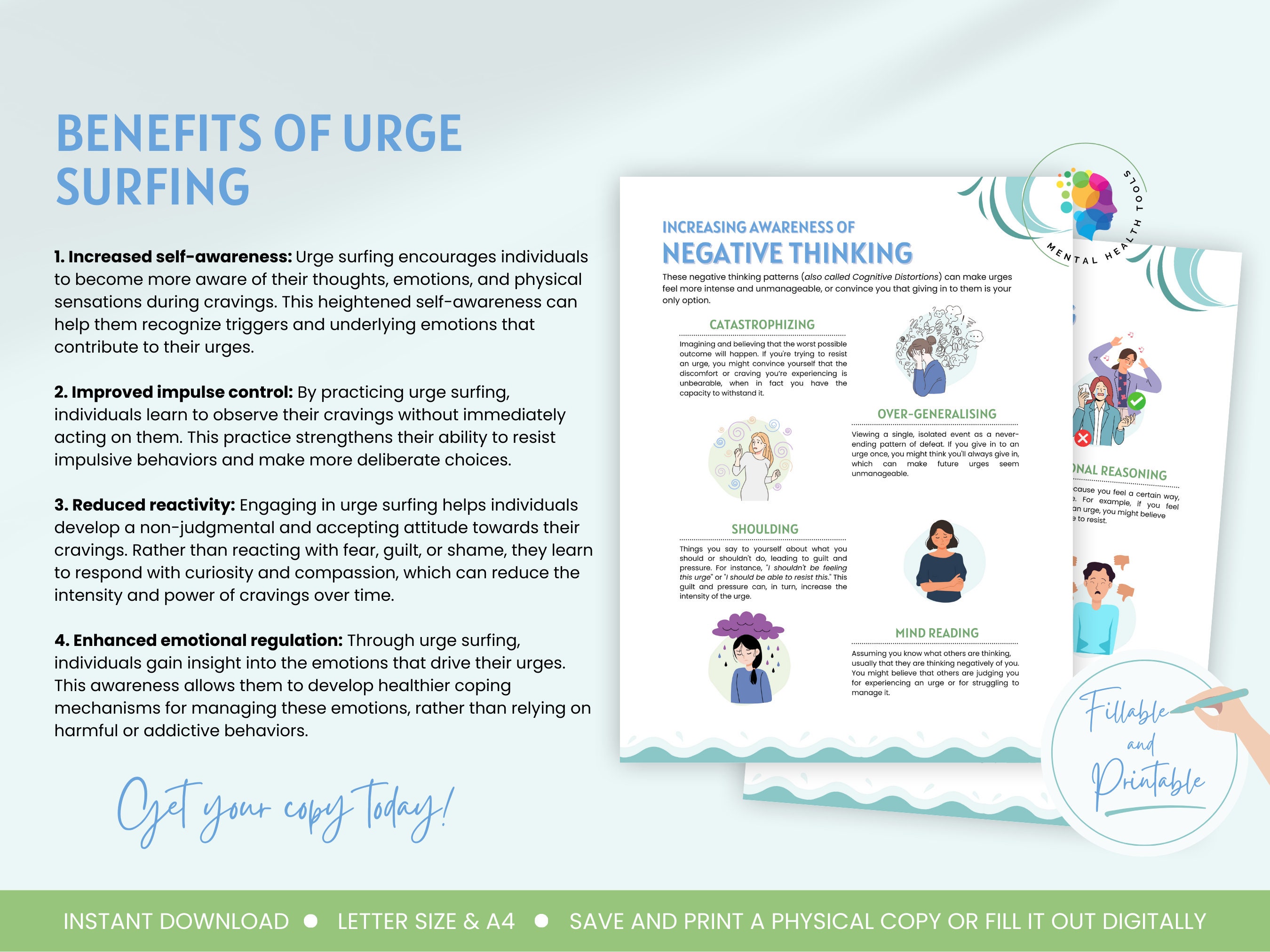 Urge Surfing Workbook Recovery From Addictive and Destructive Behaviors ...
