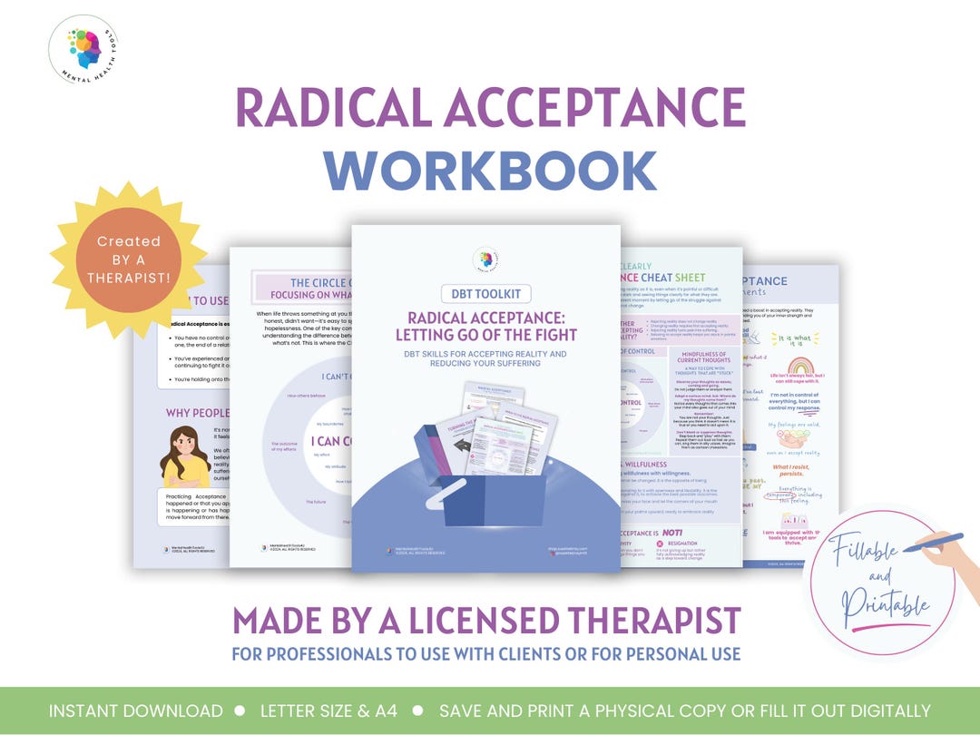 Radical Acceptance Workbook DBT Skills for Accepting Reality and ...