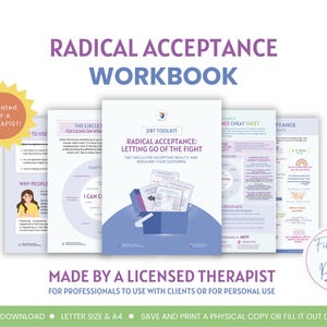 Radical Acceptance Workbook DBT Skills for Accepting Reality and ...