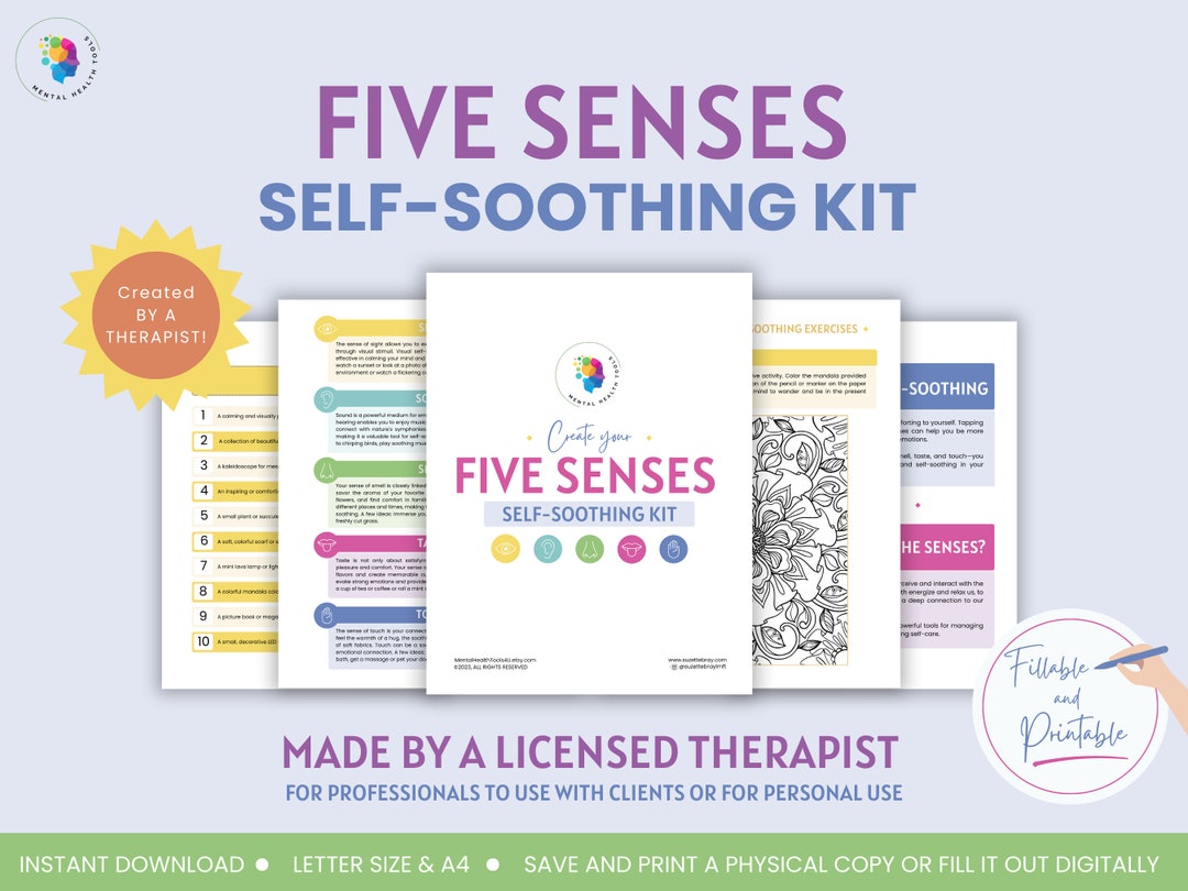 Five Senses Self-soothing Kit Relaxation Mindful Self-care Calming ...