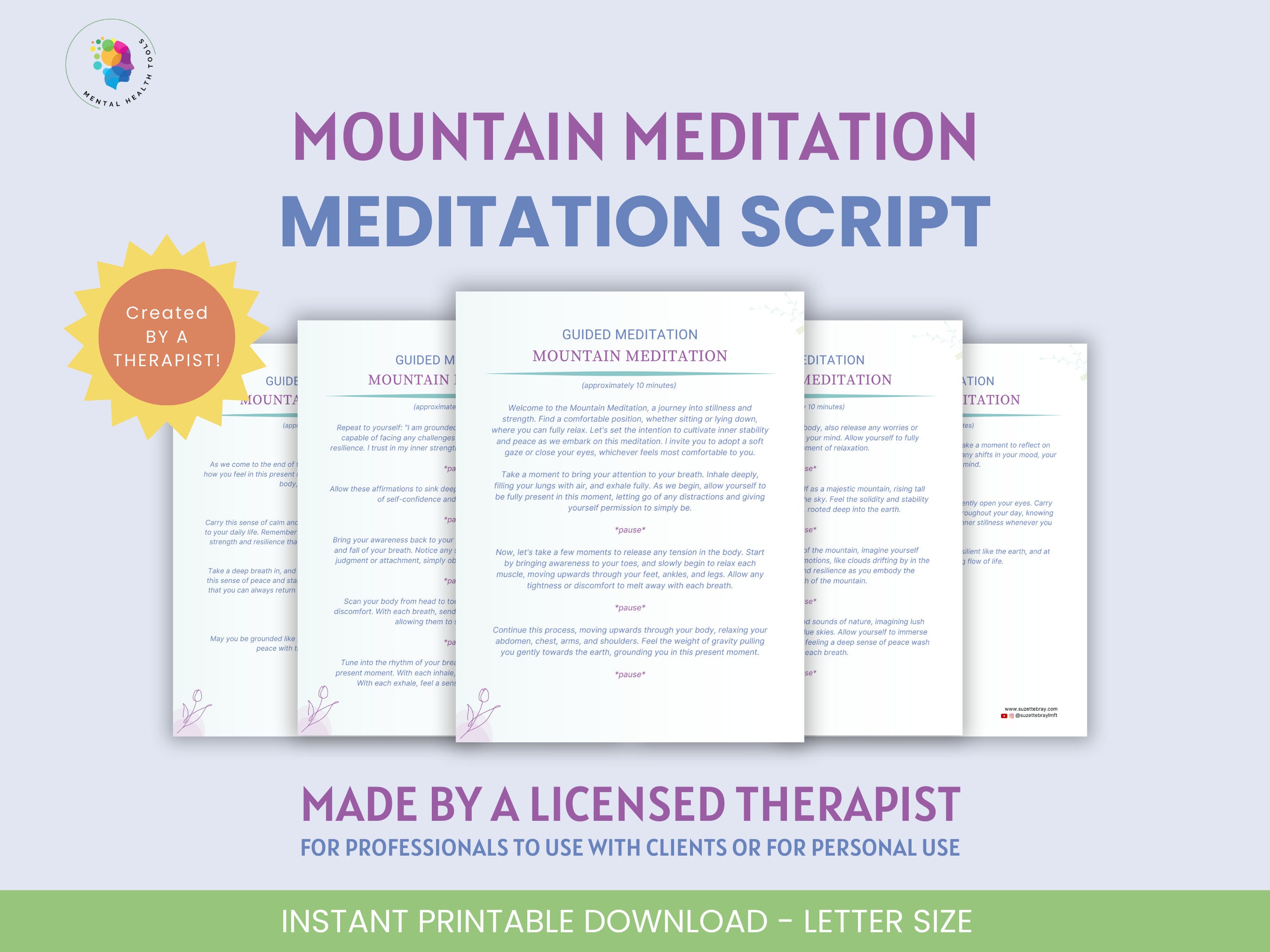 Mountain Meditation Script: Inner Strength & Resilience (PDF Download ...