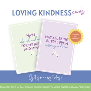Loving Kindness Affirmation Cards: Metta Meditation (digital Download ...
