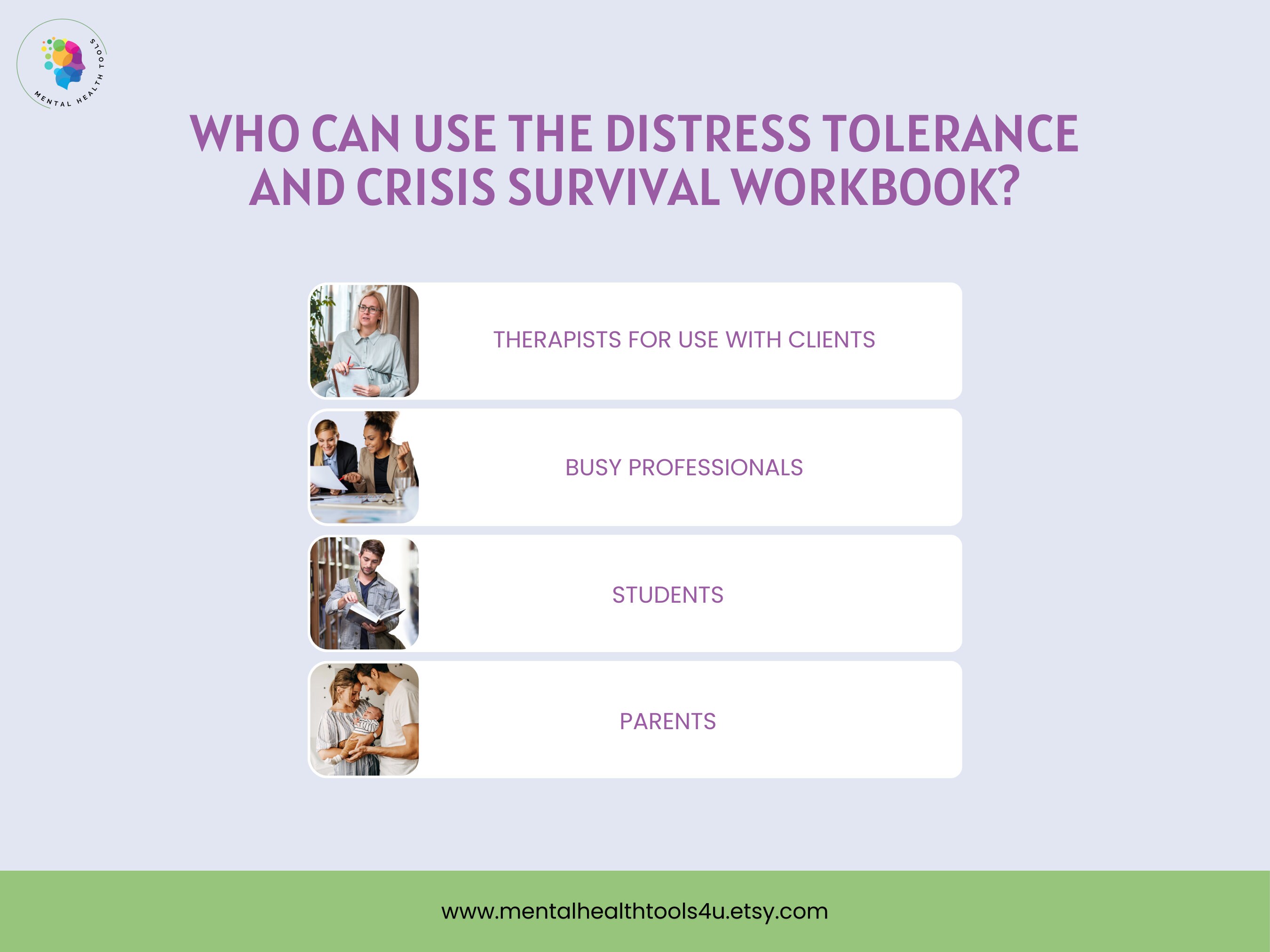 DBT Crisis Survival Workbook: Distress Tolerance Skills (fillable PDF ...