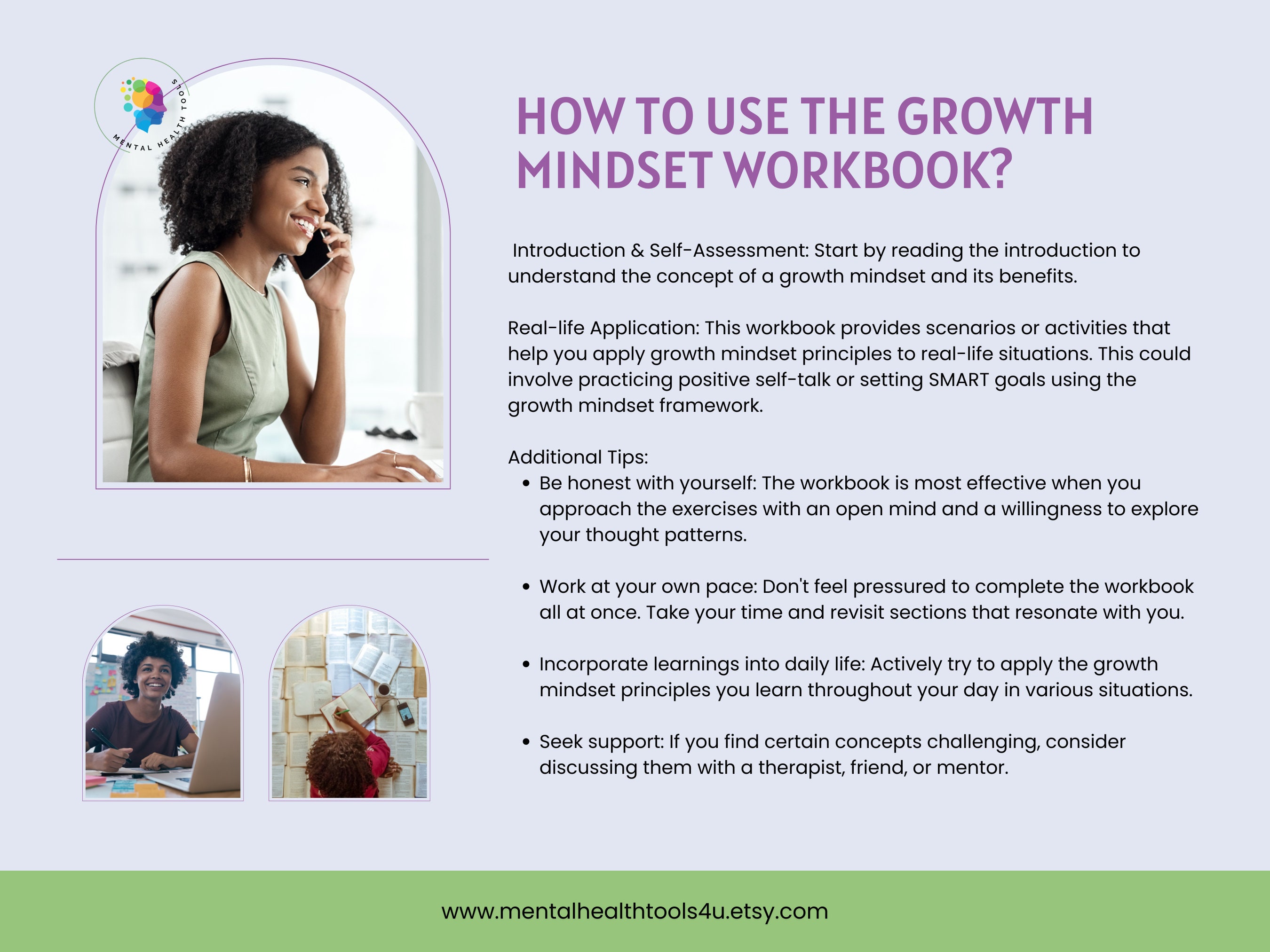 Growth Mindset Workbook: Build Resilience (PDF Pattern) - Etsy