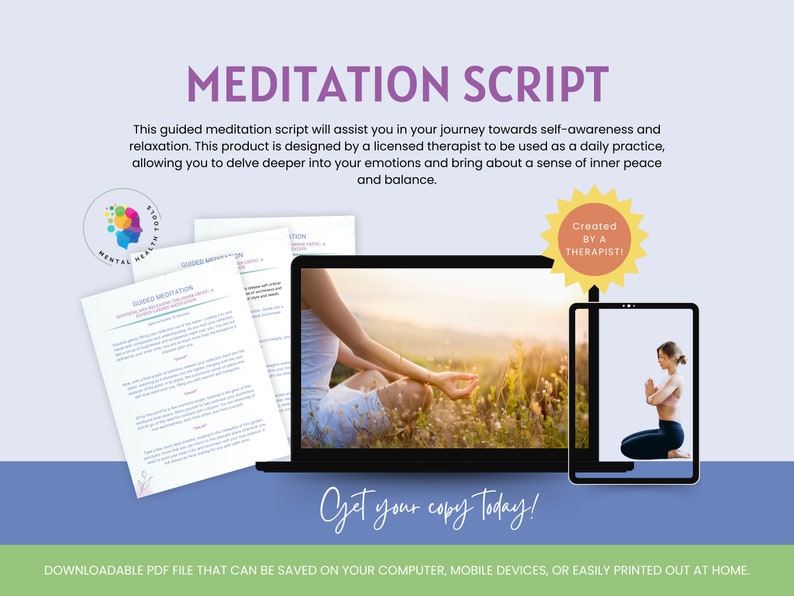 Guided Meditation Script Soothing and Releasing the Inner Critic Self ...