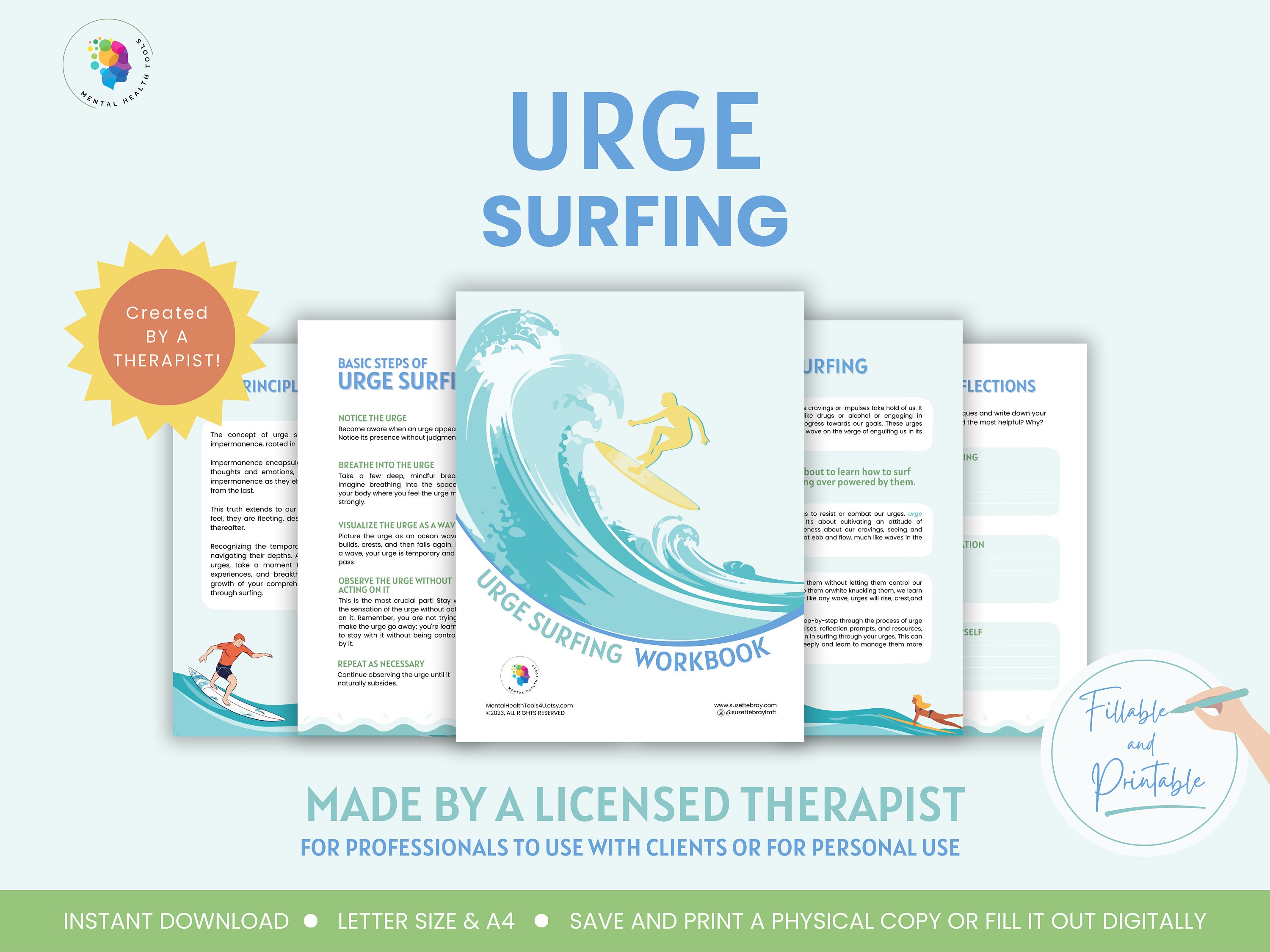 Urge Surfing Workbook Recovery From Addictive and Destructive Behaviors ...