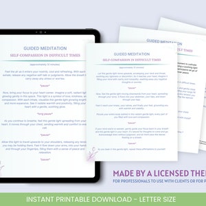 Guided Meditation Script Self-compassion in Difficult Times Resilience ...