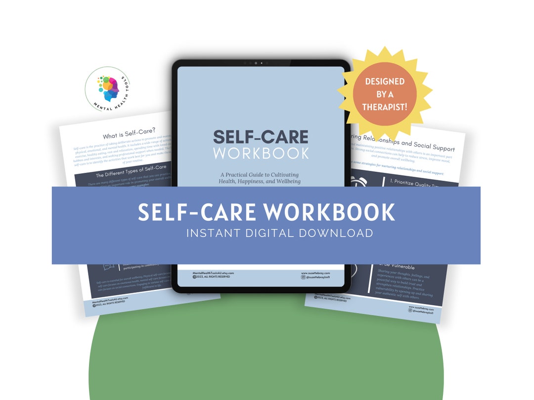 Self-care Workbook - Reduce Burnout, Overwhelm, Stress and Anxiety ...