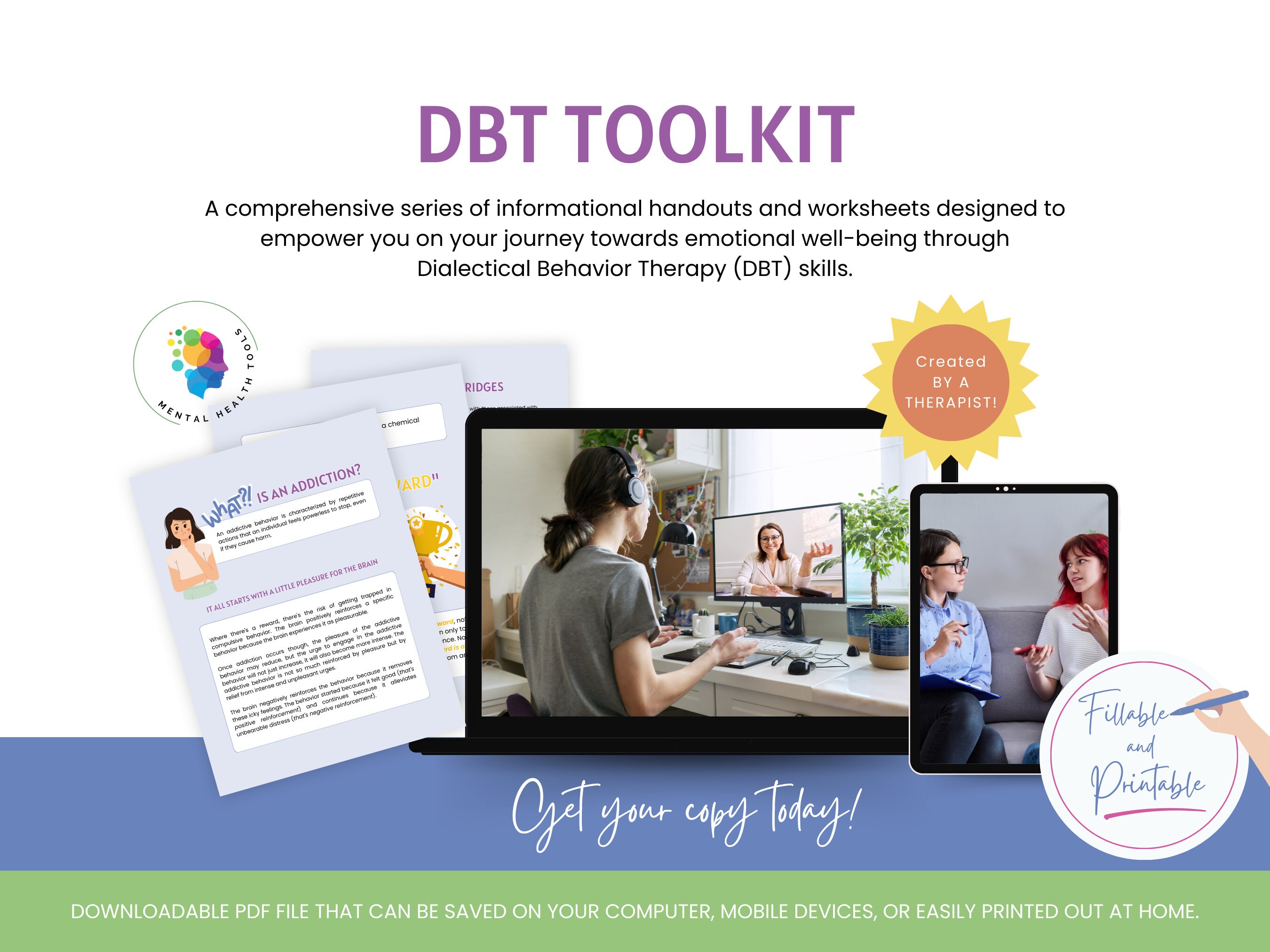 Addiction Recovery Workbook DBT Toolkit Dialectical Behavior Therapy ...