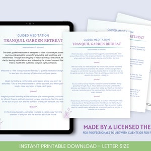 Guided Meditation Script Tranquil Garden Retreat Mindfulness Exercises ...