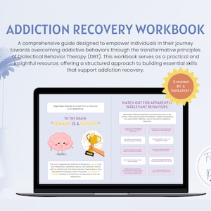 Addiction Recovery Workbook DBT Toolkit Dialectical Behavior Therapy ...
