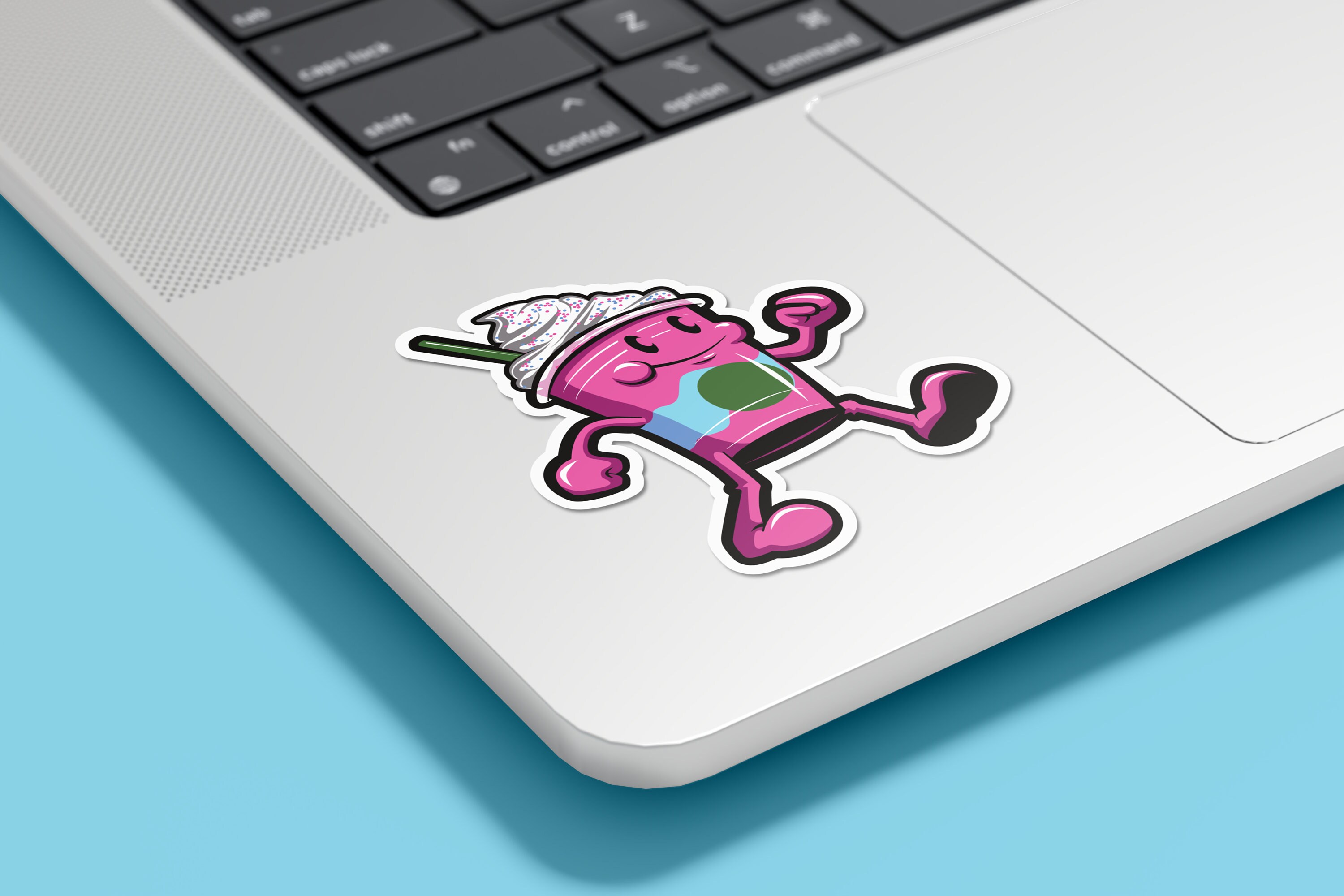 Unicorn Frappuccino Laminated Vinyl Sticker, Waterproof Sticker, Happy ...