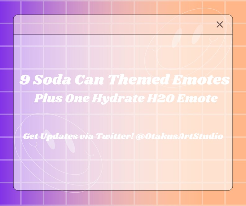 10 Cute Simple Kawaii Emotes Soda Pop Cans Emotes for Twitch Streaming ...