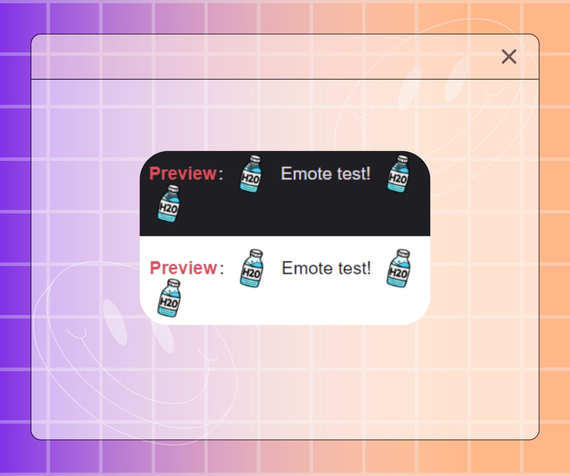 1 Cute Hydrate H20 Kawaii Emote Channel Point Twitch - Etsy