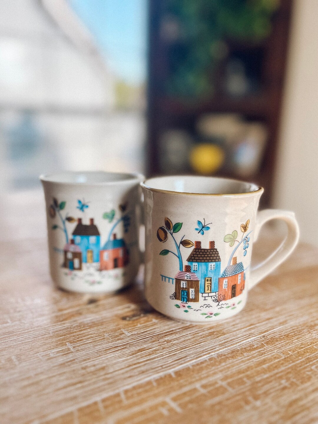 Heartland Farmhouse Mugs. Vintage Cottage Country Coffee Cup - Etsy