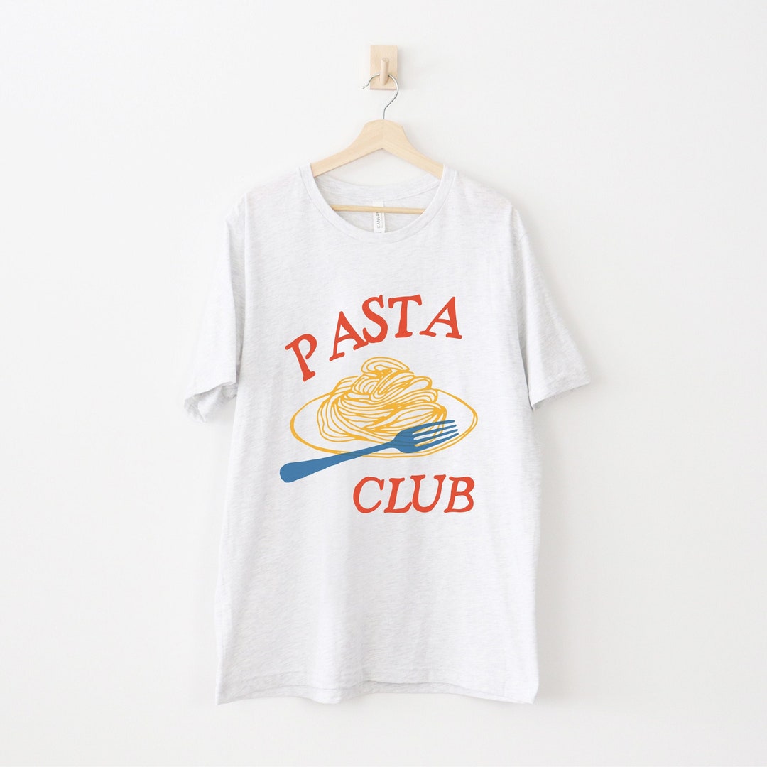 Pasta Shirt Spaghetti Tshirt Noodle Tee Foodie Shirt Pasta Club Cooking ...