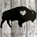 Buffalo With Heart Digital Print Svg, Png, Pdf, Jpg - Etsy
