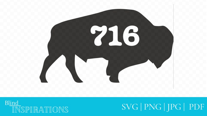 716 Buffalo Digital Print Svg, Png, Pdf, Jpg - Etsy