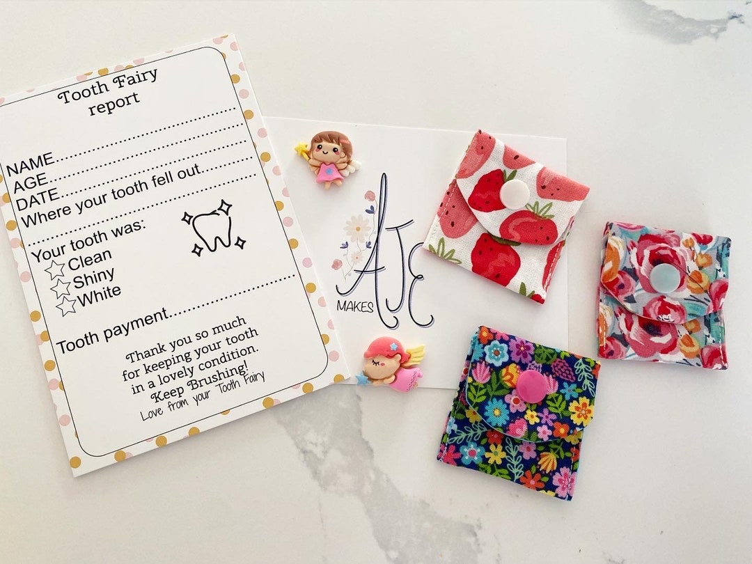 Tooth Fairy Tooth Holder. Tooth Fairy Certificate. Tooth Fairy Gift ...