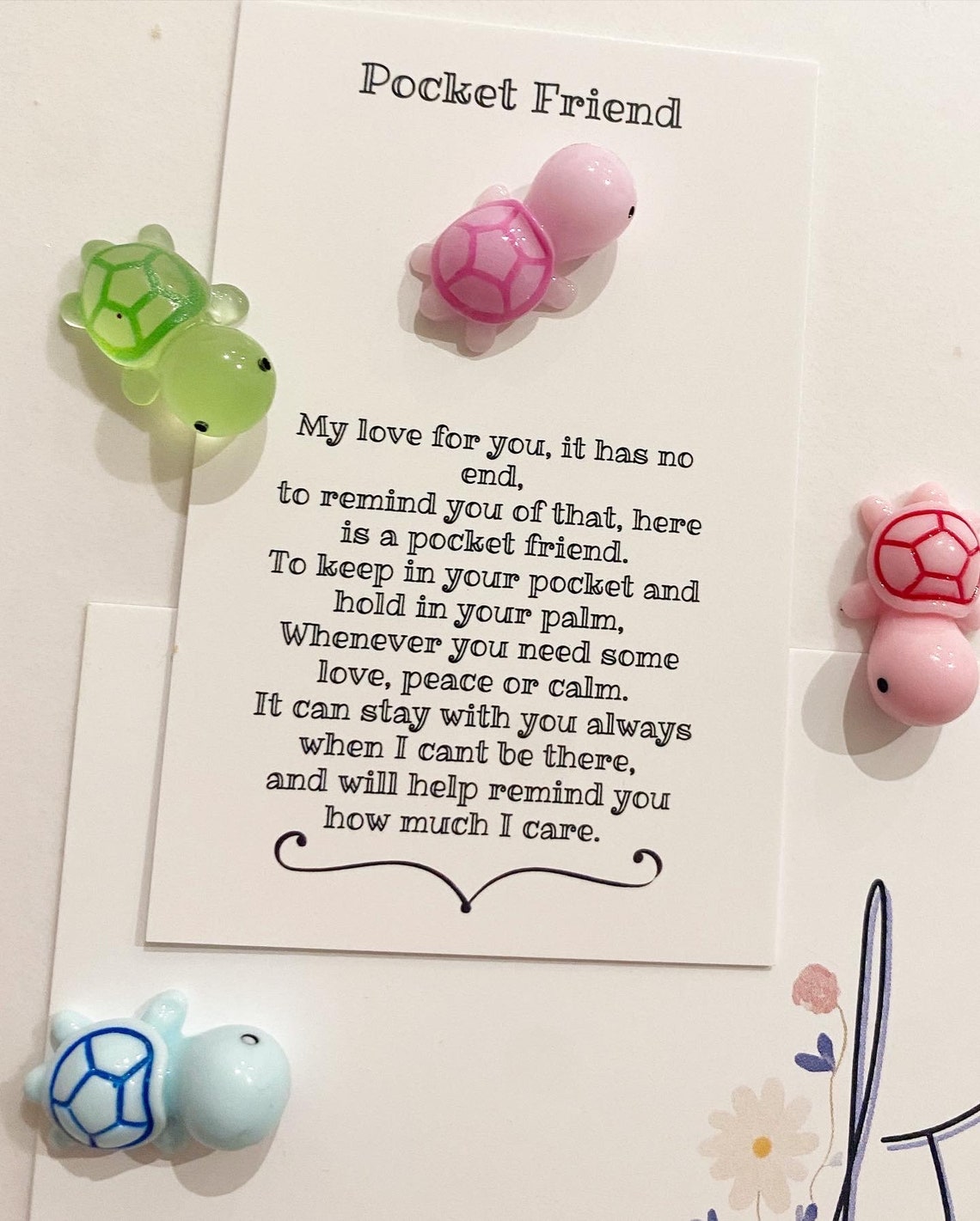 Turtle Pocket Hug. Pocket Hug. Pocket Bear. Comfort Gift. Get Well Soon ...