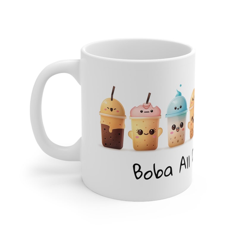 Boba Tea Mug, Boba All Day Everyday, Boba Tea Gift, Bubble Tea Mug ...