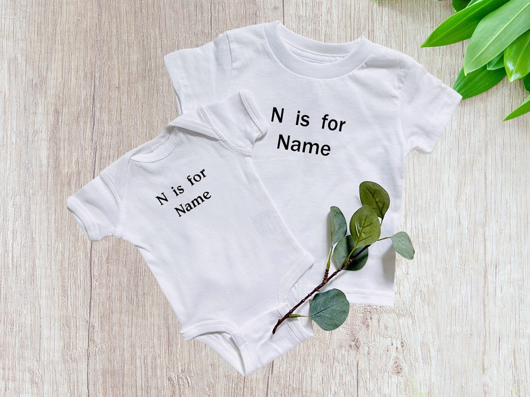 Personalized Baby Name Onesie, Alphabet Name Baby Onesie, Baby Shower ...