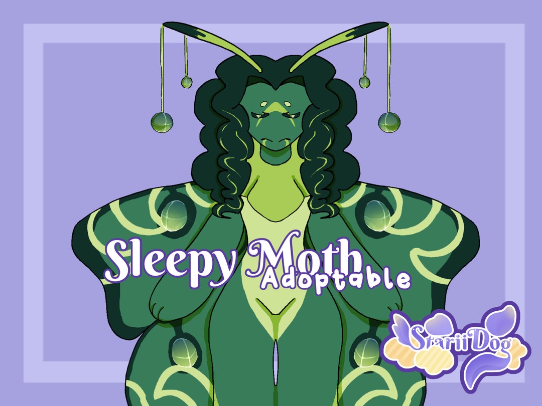 Sleepy Moth Adoptable - Etsy